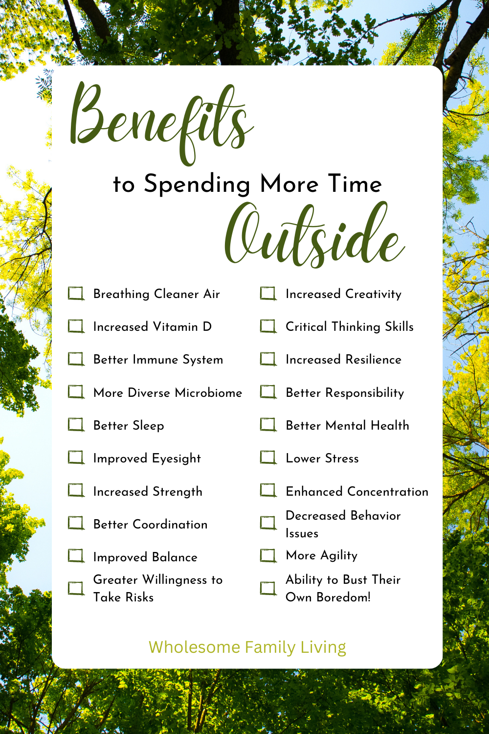 1000 Hours Outside Challenge - Wholesome Family Living